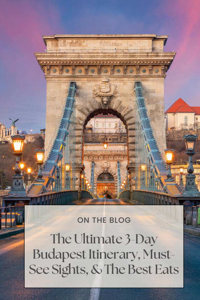 The Ultimate 3-Day Budapest Itinerary:What to Do,See, and Eat